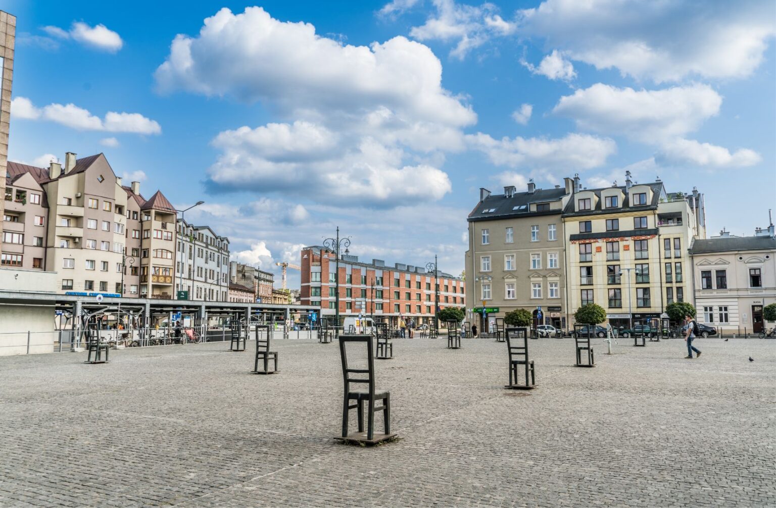 Ghetto Heroes Square Krakow – The Square with Chairs